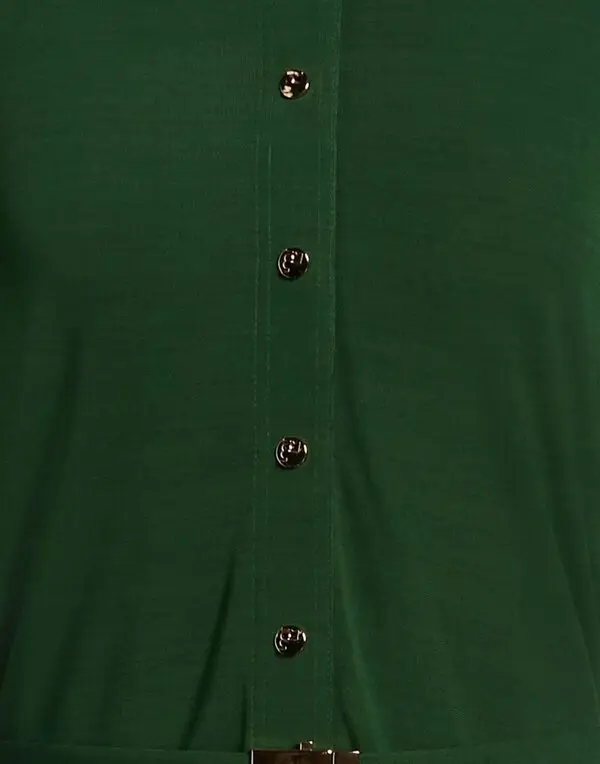 Tory Burch Solid Color Long Sleeve Shirt Dress