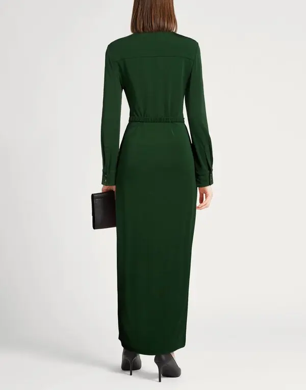 Tory Burch Solid Color Long Sleeve Shirt Dress