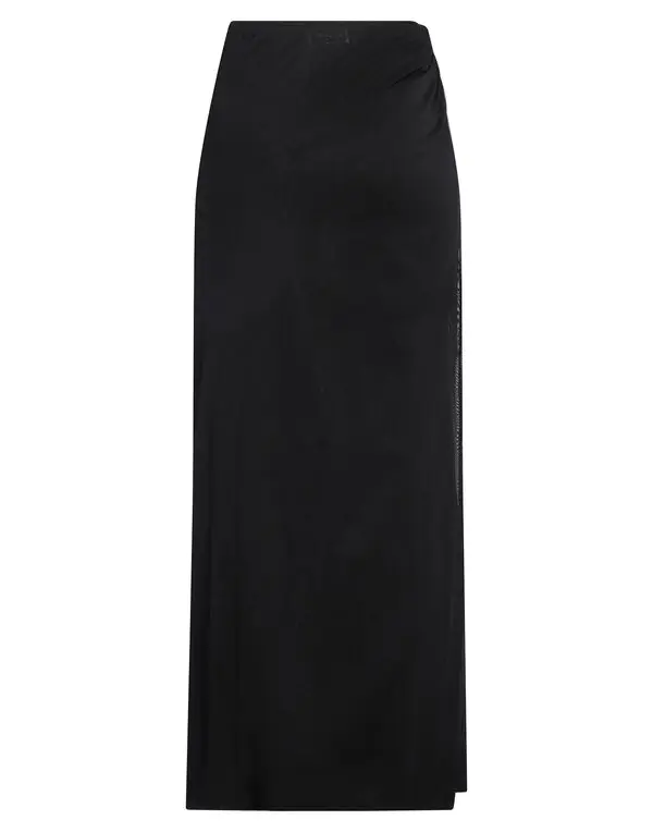 Saint Laurent Solid Color Tulle Midi Skirt