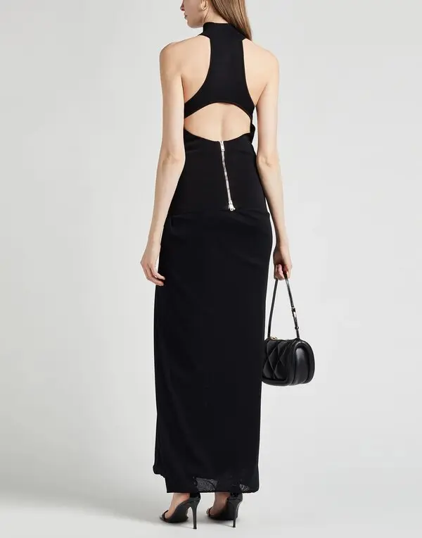 Saint Laurent Solid Color Tulle Midi Skirt