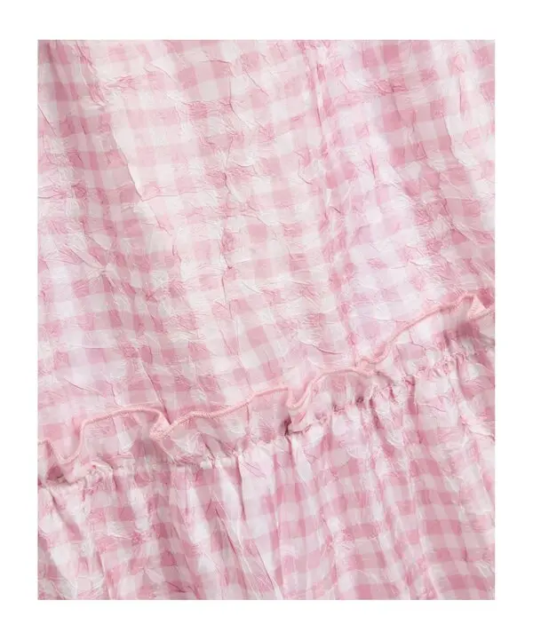 GANNI Checked Sleeveless Maxi Dress