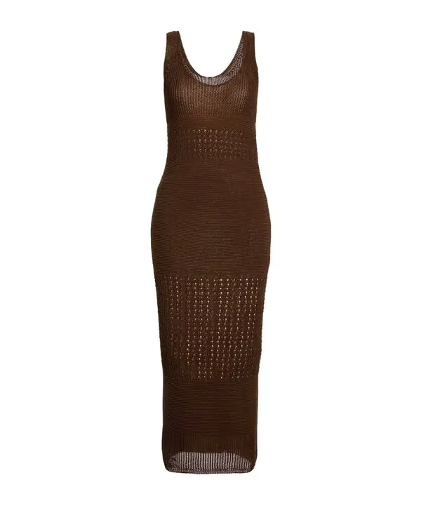 Max Mara Fitted Knitted Dress - Brown