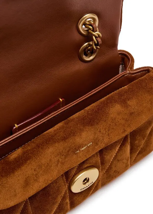 COACH Quilted Suede Shoulder Bag