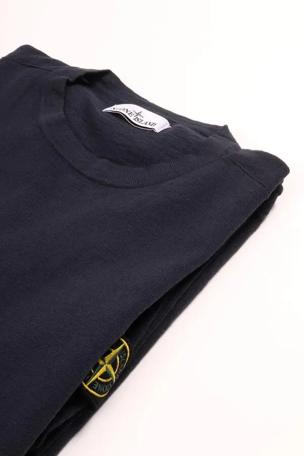 Stone Island Logo Patch Crewneck Knitted Jumper