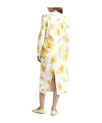 Marni Long-sleeved Floral Dress