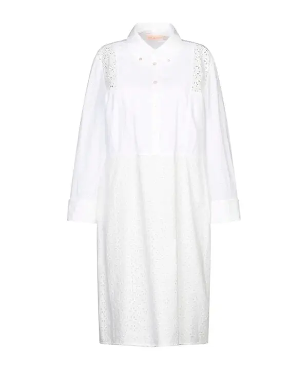 Tory Burch Lace Long Sleeve Shirt Dress