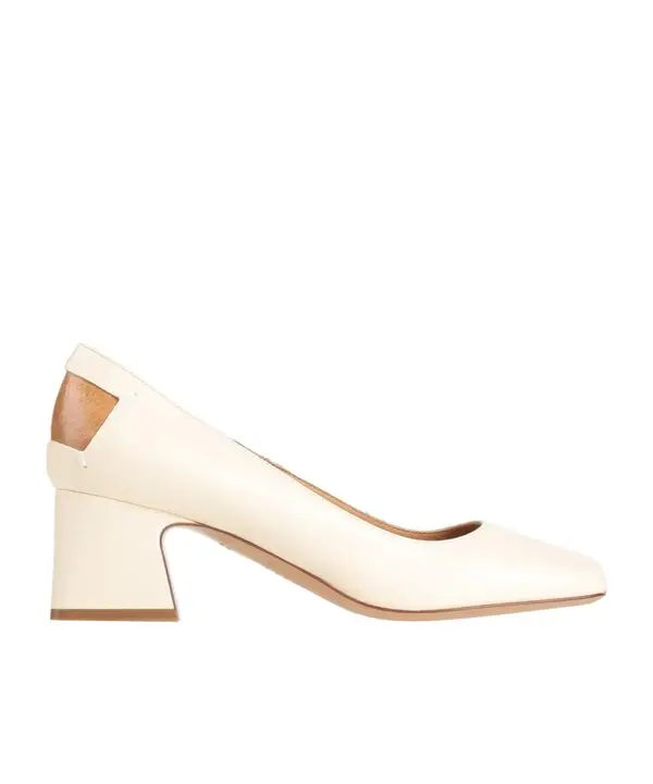 MAISON MARGIELA Square-toe Block Heel Pumps - White