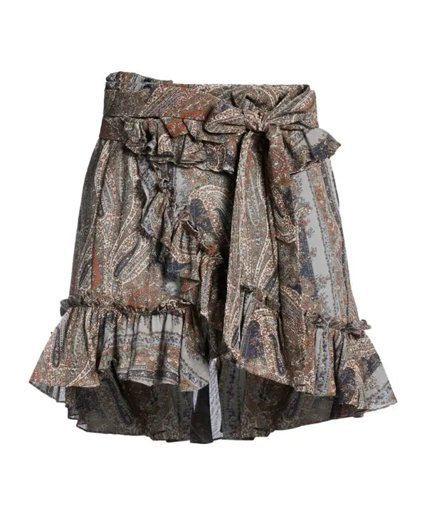 Saint Laurent Colorful Flared Skirt