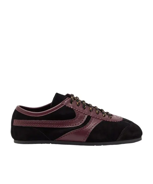 Dries Van Noten Dustin Panelled Suede Sneakers