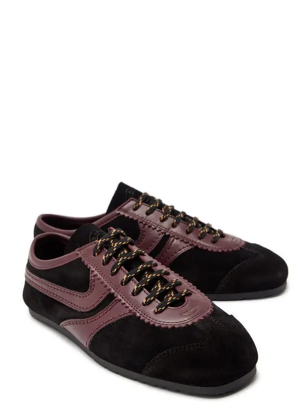 Dries Van Noten Dustin Panelled Suede Sneakers