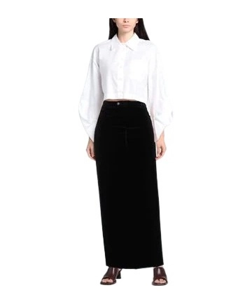 Saint Laurent Solid Color Velvet Dress