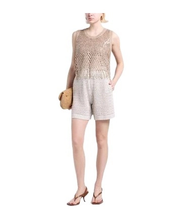 Brunello Cucinelli Lightweight Knitted Shorts With Sequin Embellishments