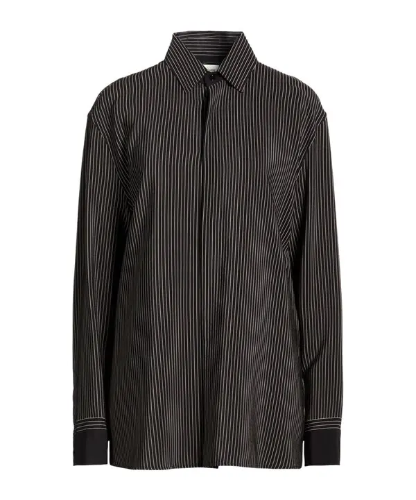 Saint Laurent Striped Long Sleeve Shirt