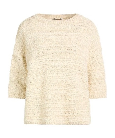 Max Mara Tweed Knit Top - Nude