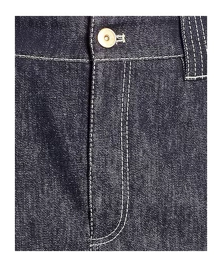 Brunello Cucinelli Dark Wash Denim Maxi Skirt
