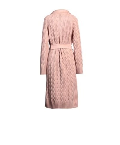 Max Mara Stylish Minimalist Long Belted Coat
