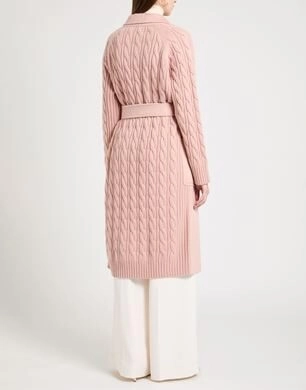 Max Mara Stylish Minimalist Long Belted Coat