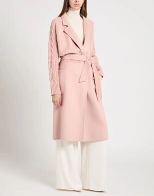 Max Mara Stylish Minimalist Long Belted Coat