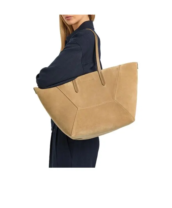 Brunello Cucinelli Suede Tote Bag