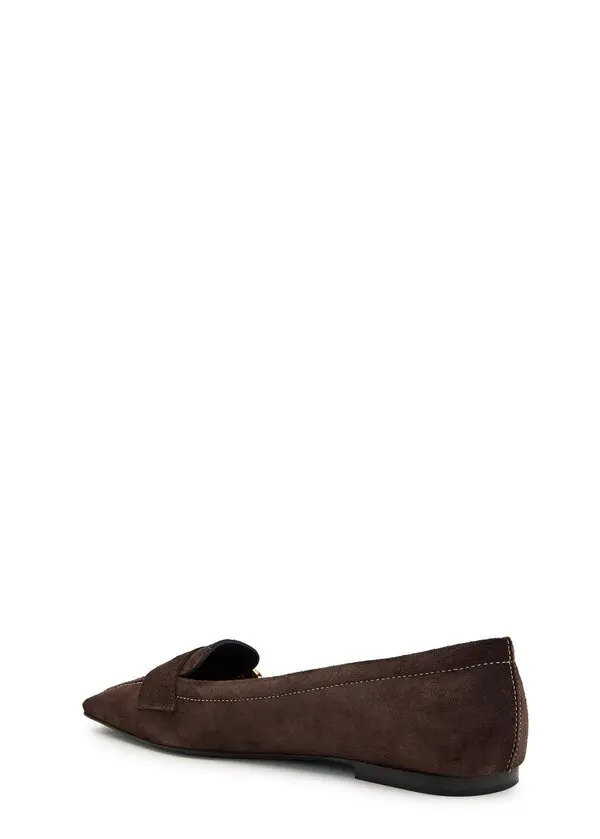 TOD'S Suede Loafers With Buckle Detail
