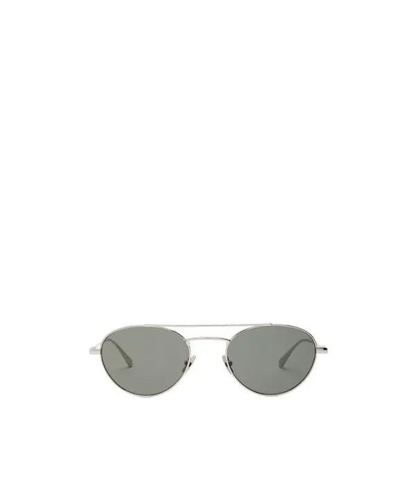 Saint Laurent Round Frame Metal Sunglasses
