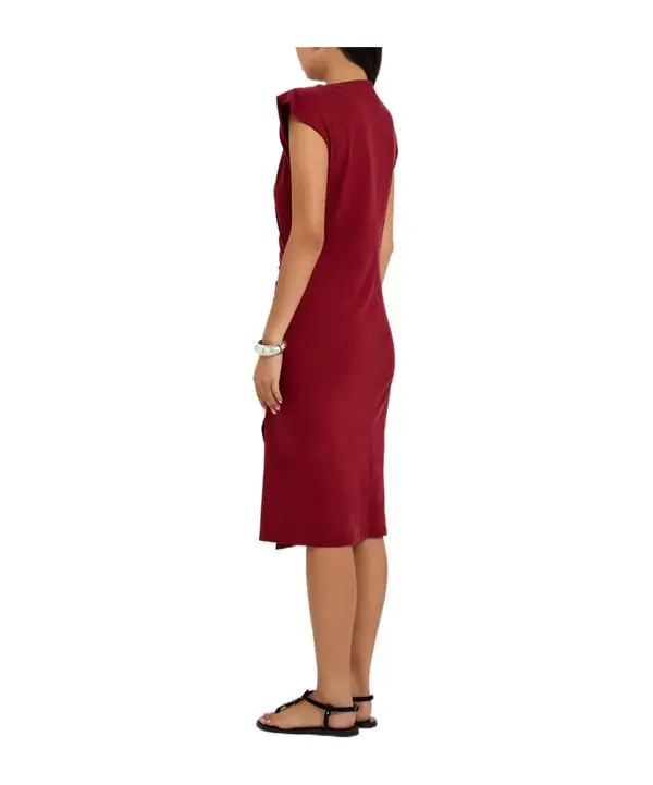Isabel Marant Étoile Ruched Cotton Midi Dress