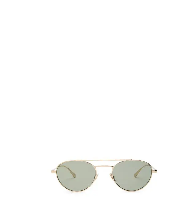 Saint Laurent Round Frame Metal Sunglasses