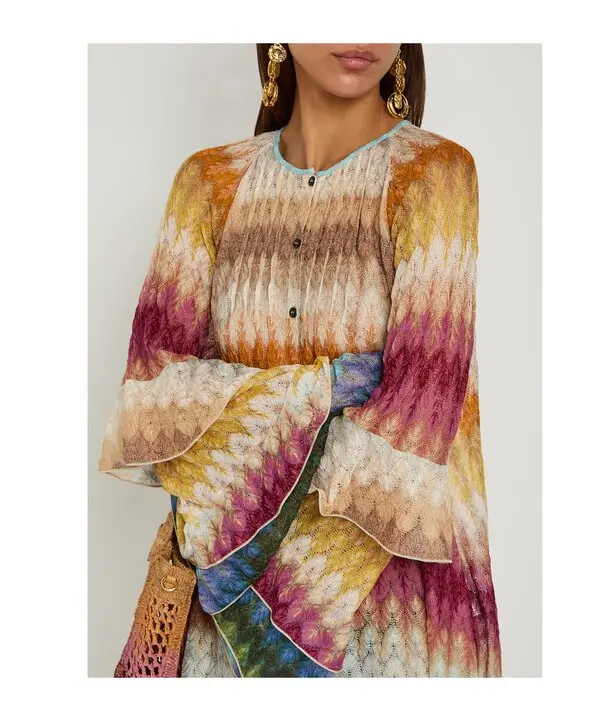 Missoni Chevron Fine-knit Mini Dress