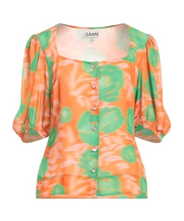 GANNI Multi-color Short-sleeve Top