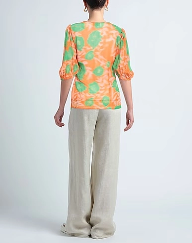 GANNI Multi-color Short-sleeve Top