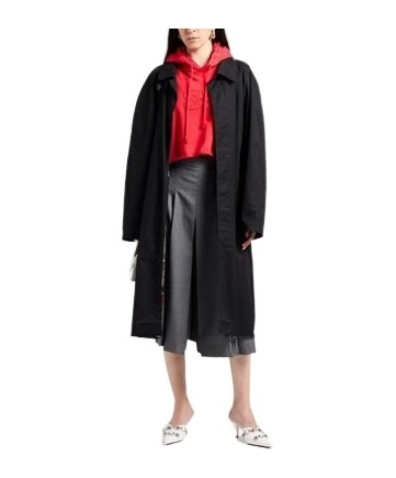 Balenciaga Solid-color Long Coat