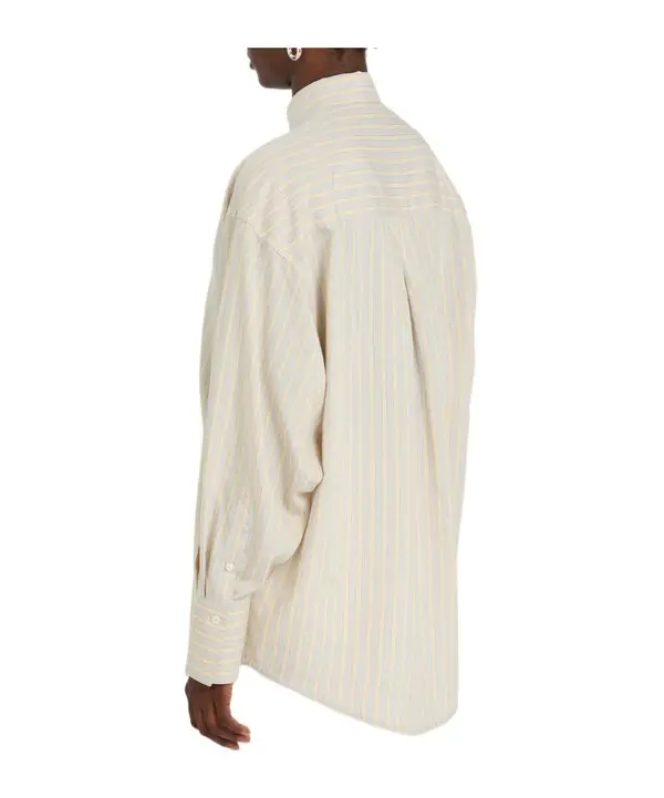 TOTEME Striped Woven Shirt - White