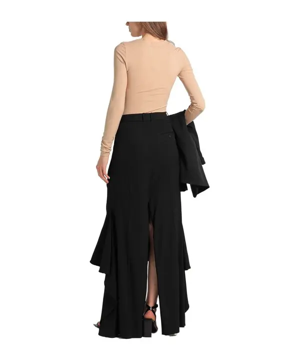 Balenciaga Asymmetric Twill Midi Skirt