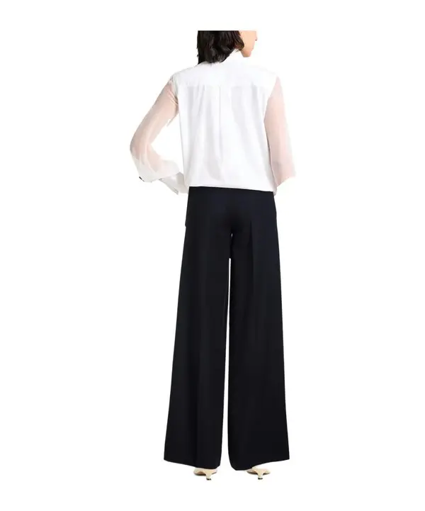 Max Mara Wide-leg Trousers With Belt Detail
