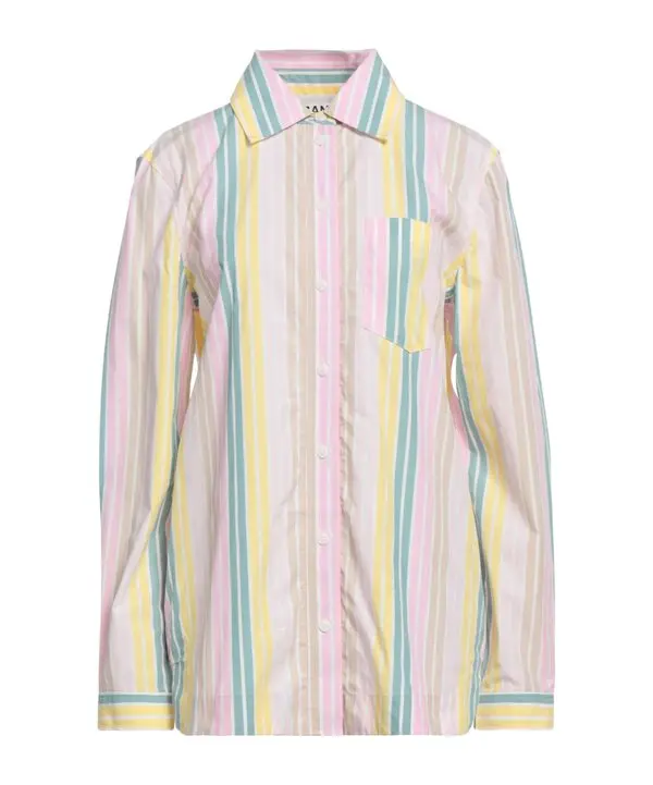 GANNI Striped Long-sleeved Shirt