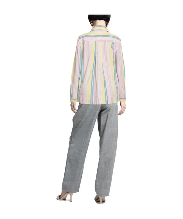 GANNI Striped Long-sleeved Shirt