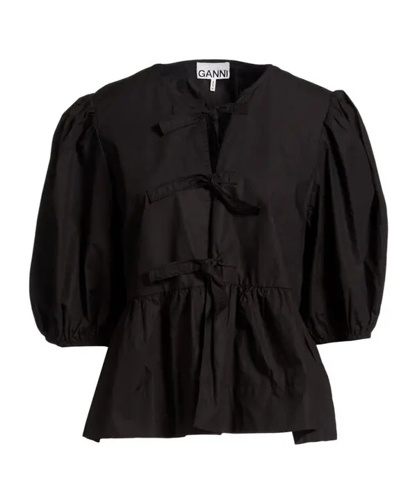 GANNI Simple Ruffled Blouse