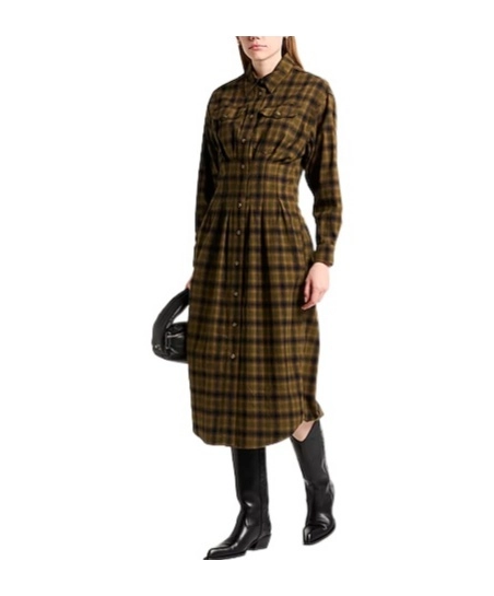 Isabel Marant Étoile Checked Tartan Shirt Dress