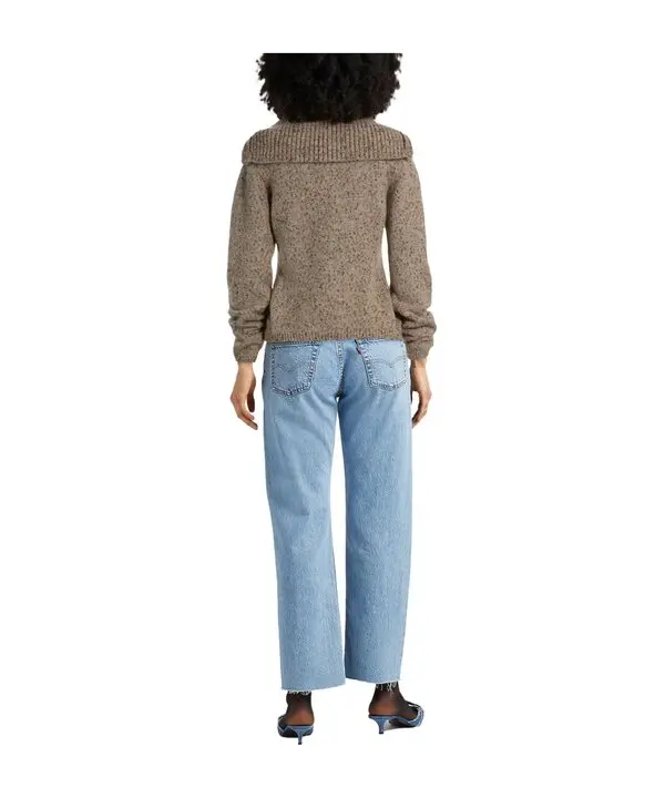 GANNI Textured Knit Zip-up Jacket