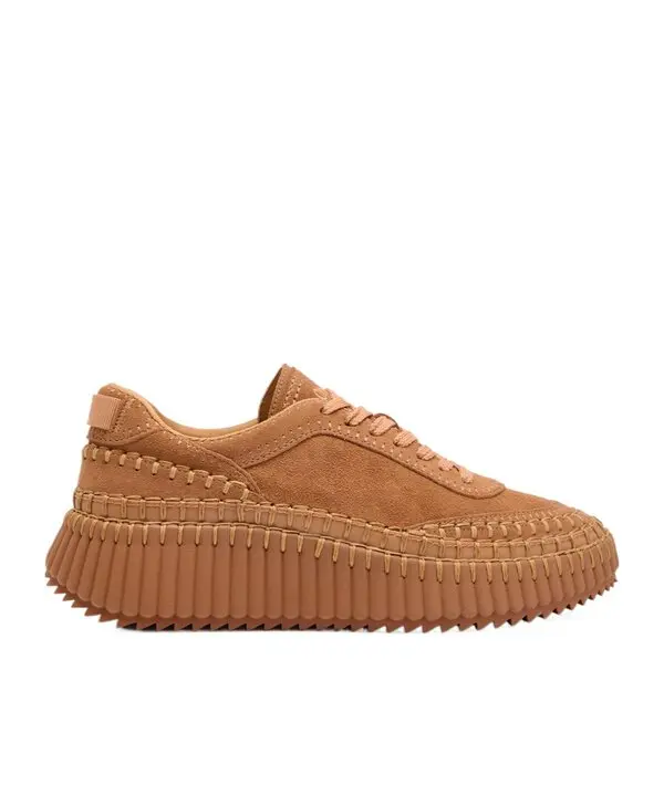 Chloé Panelled Suede Sneakers