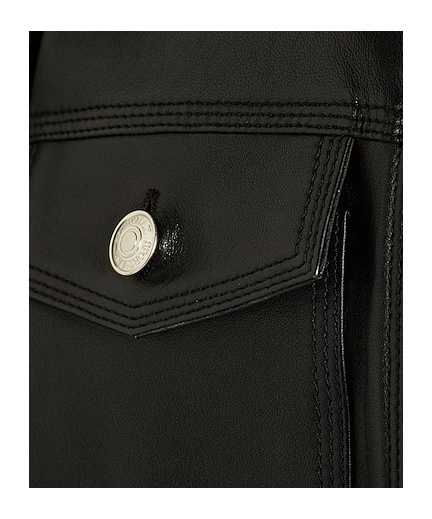 Sportmax Solid Leather Overcoat