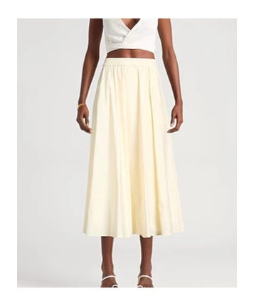 MAXCO. Max&co. Flared Midi Skirt In Taffeta
