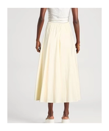 MAXCO. Max&co. Flared Midi Skirt In Taffeta