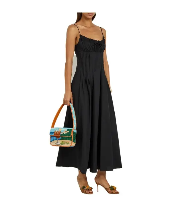 Staud Stretch-cotton Midi Dress