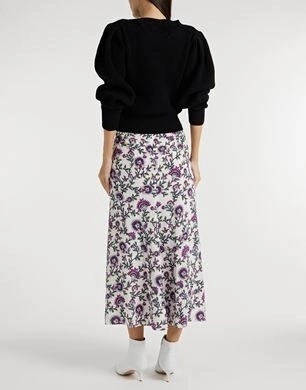 Isabel Marant Étoile Printed Flared Midi Skirt