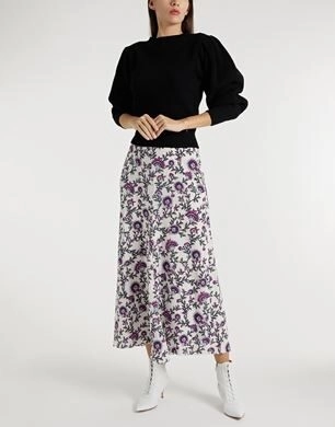 Isabel Marant Étoile Printed Flared Midi Skirt