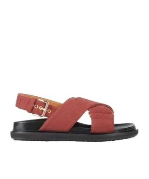 Marni Simple Solid Color Flat Sandals