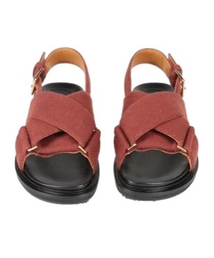 Marni Simple Solid Color Flat Sandals