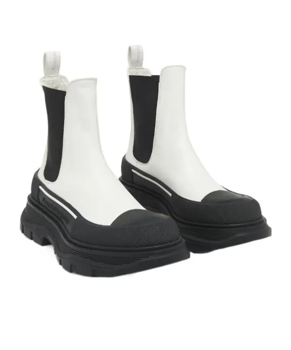 Alexander McQueen 45mm Slick Platform Chelsea Boots