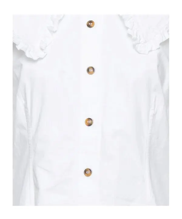 GANNI Long-sleeved Ruffled Shirt
